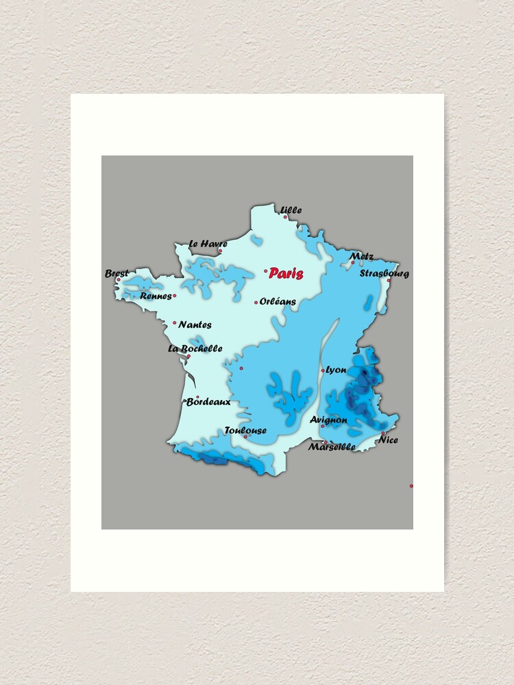 Topographic Maps Of France at Jack Drake blog