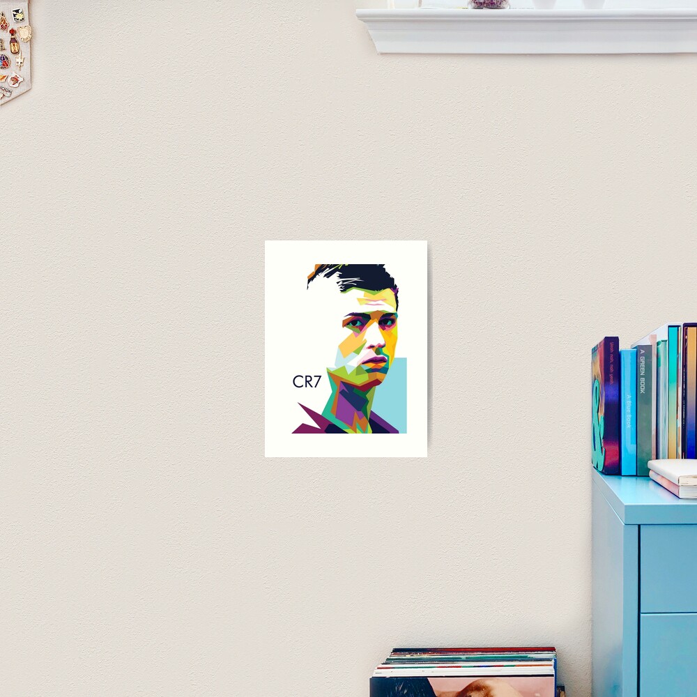"Cristiano Ronaldo CR7 Football Player Fan Art" Art Print for Sale by ...