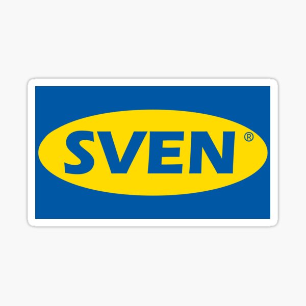 "'SVEN' Logo" Sticker for Sale by DrunkPolarBear | Redbubble