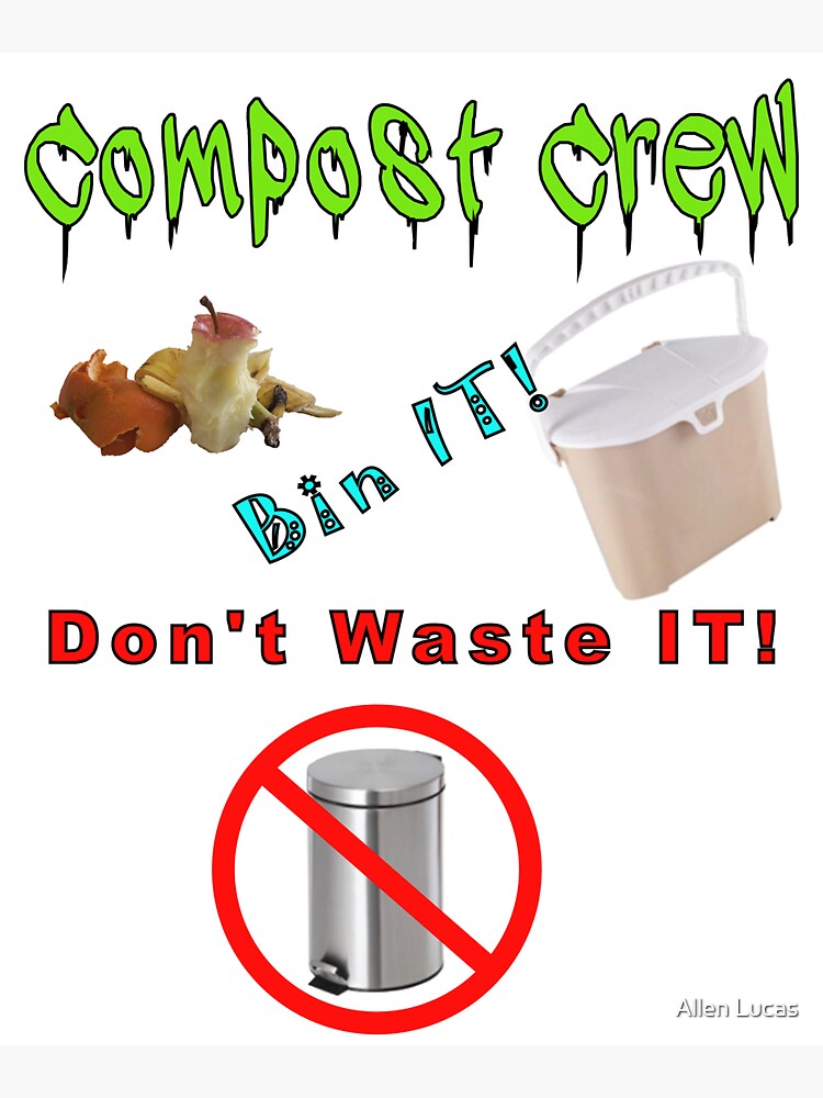 "Compost Crew" Sticker by BlackDogCountry | Redbubble