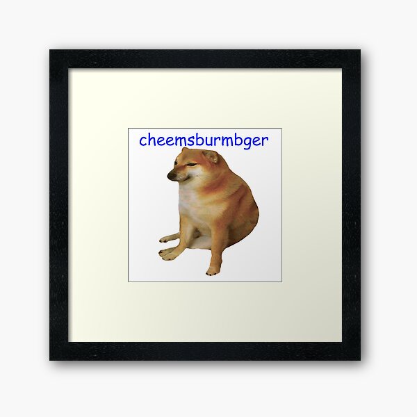 "cheems the dog" Framed Art Print for Sale by Nagit | Redbubble