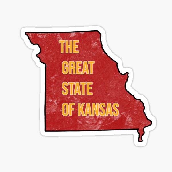 "The great state of kansas sticker/design" Sticker for Sale by ...