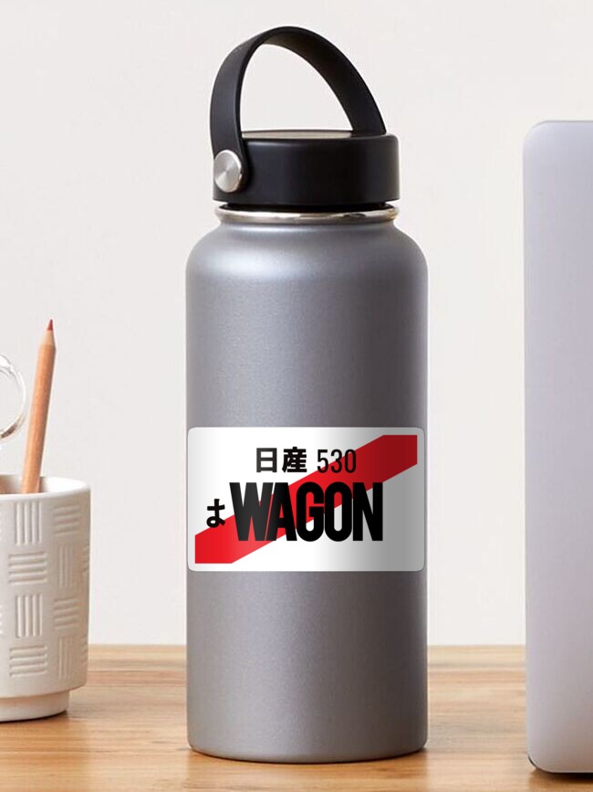 "WAGON JDM NUMBER PLATE" Sticker for Sale by deathtunejdm | Redbubble