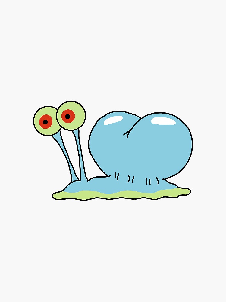 "Spongebob Gary Meme" Sticker for Sale by CarolineAl | Redbubble