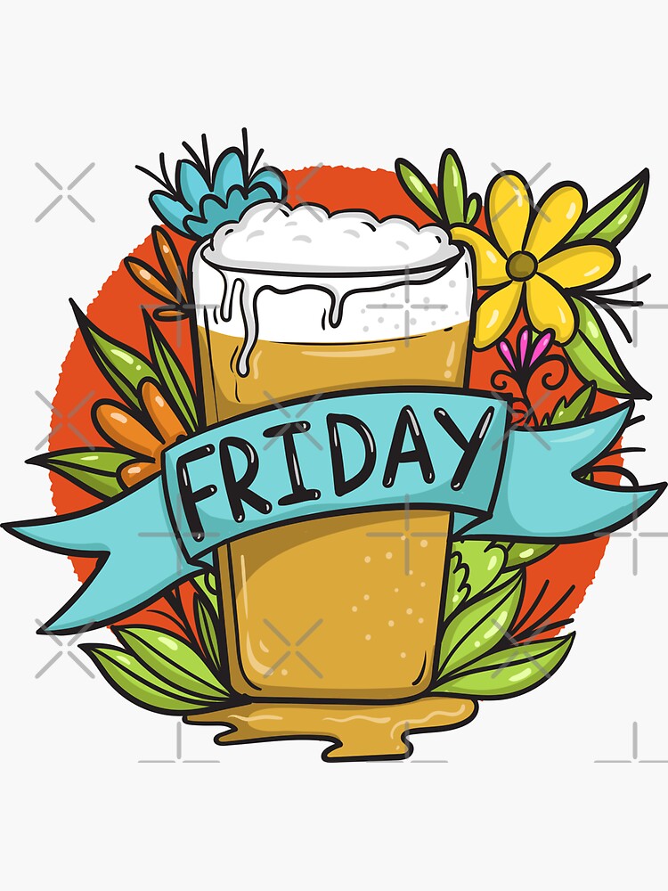 "Happy Fridays" Sticker for Sale by durkstars | Redbubble