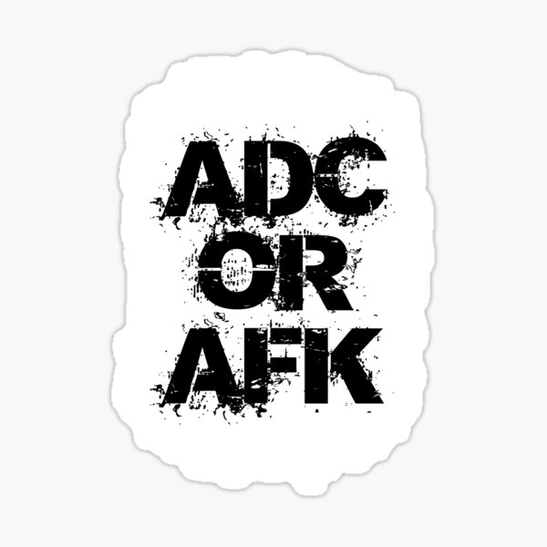 Mid Or Afk Stickers | Redbubble