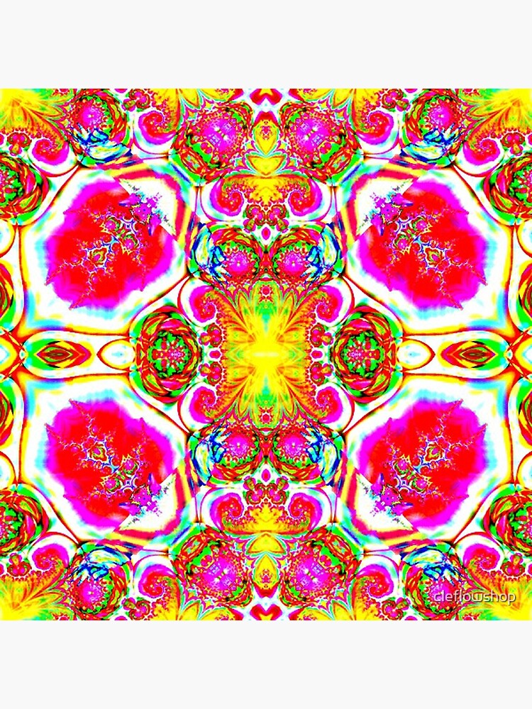 "Bright Neon 70s Wallpaper Brain Child " Photographic Print by ...