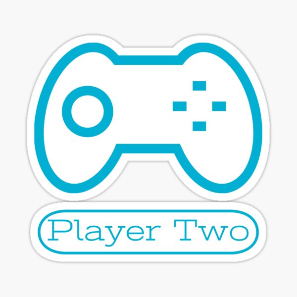 "Player Two" Sticker for Sale by GorsskyVlogs | Redbubble
