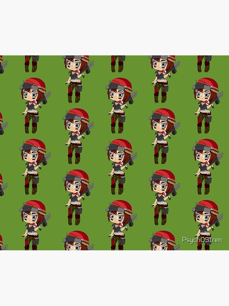 "Moze Chibi" Throw Blanket for Sale by Psych0S1ren | Redbubble