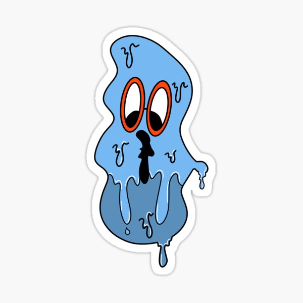 "Blue and Red Amoeba" Sticker for Sale by buglet911 | Redbubble