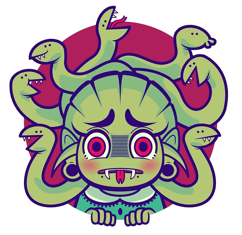 "MedusAAHH!!" by Lindsay Small-Butera | Redbubble