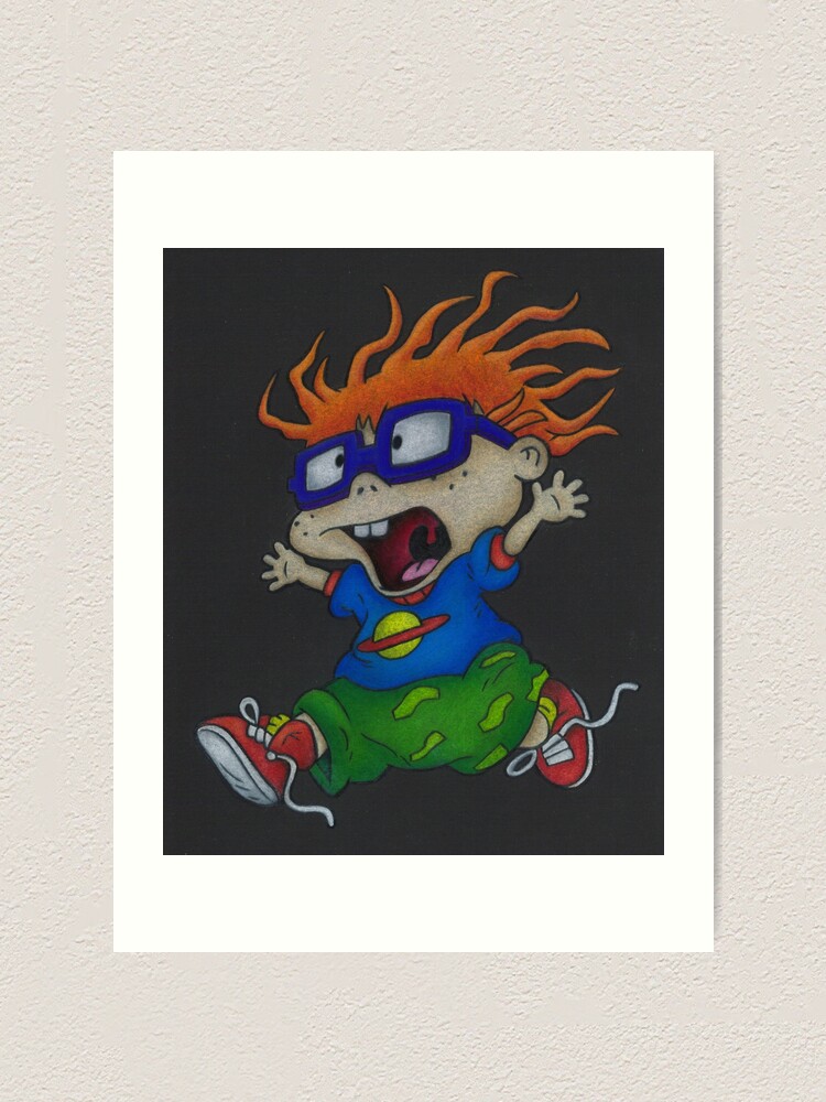 "Chuckie Finster Rugrats Colored Pencil Drawing Nickelodeon" Art Print ...