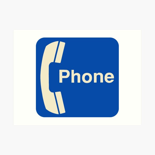 "Vintage Pay Phone Sign" Art Print for Sale by hilda74 | Redbubble