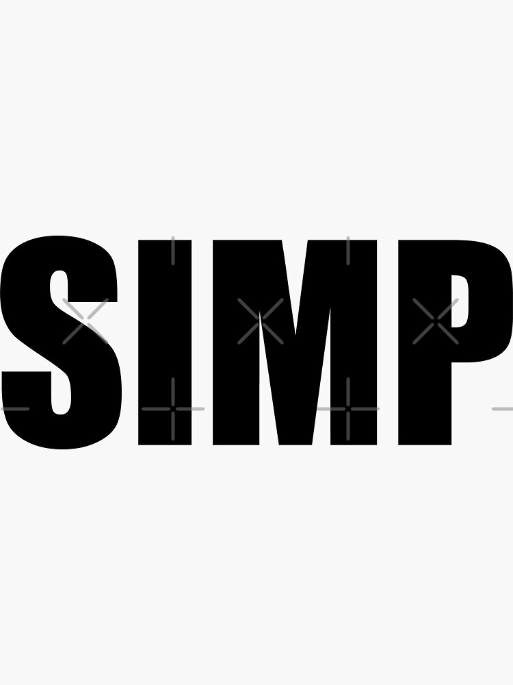 "Simp Meme" Sticker for Sale by SmithDigital | Redbubble