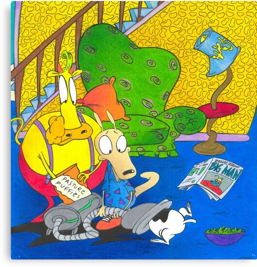 "Rocko's Modern Life Heffer Spunky Nickelodeon" Canvas Print by ...