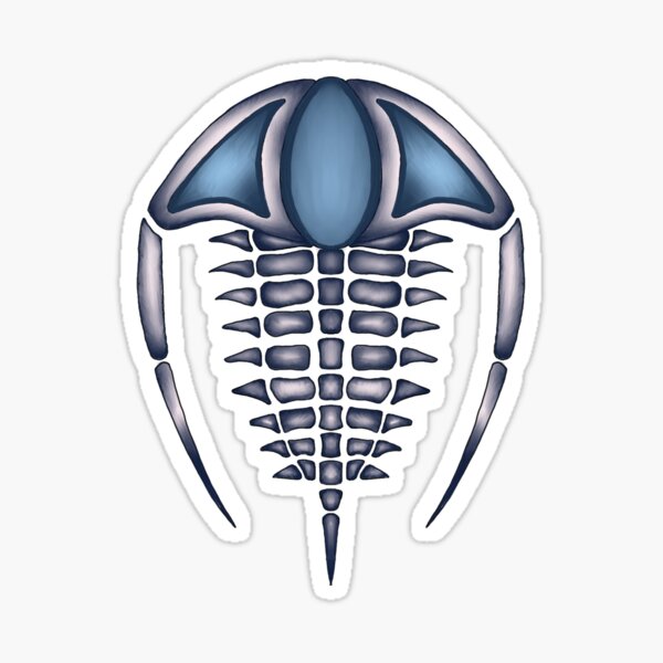 "Skeletal Trilobite" Sticker for Sale by Neefsck | Redbubble