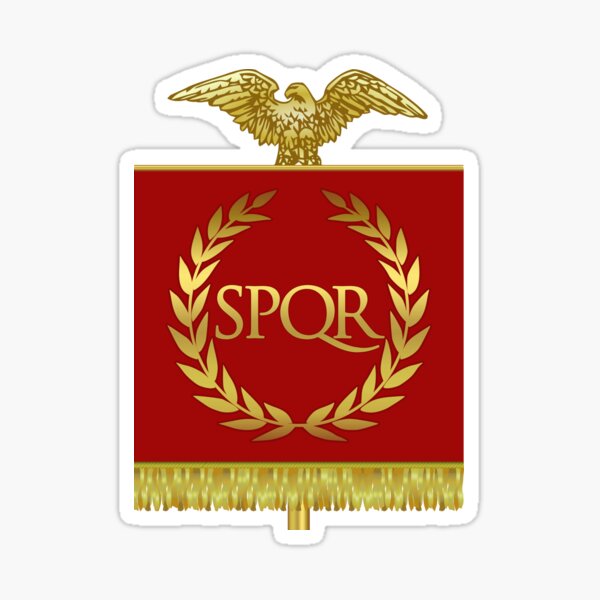 Sticker: Spqr Banner | Redbubble