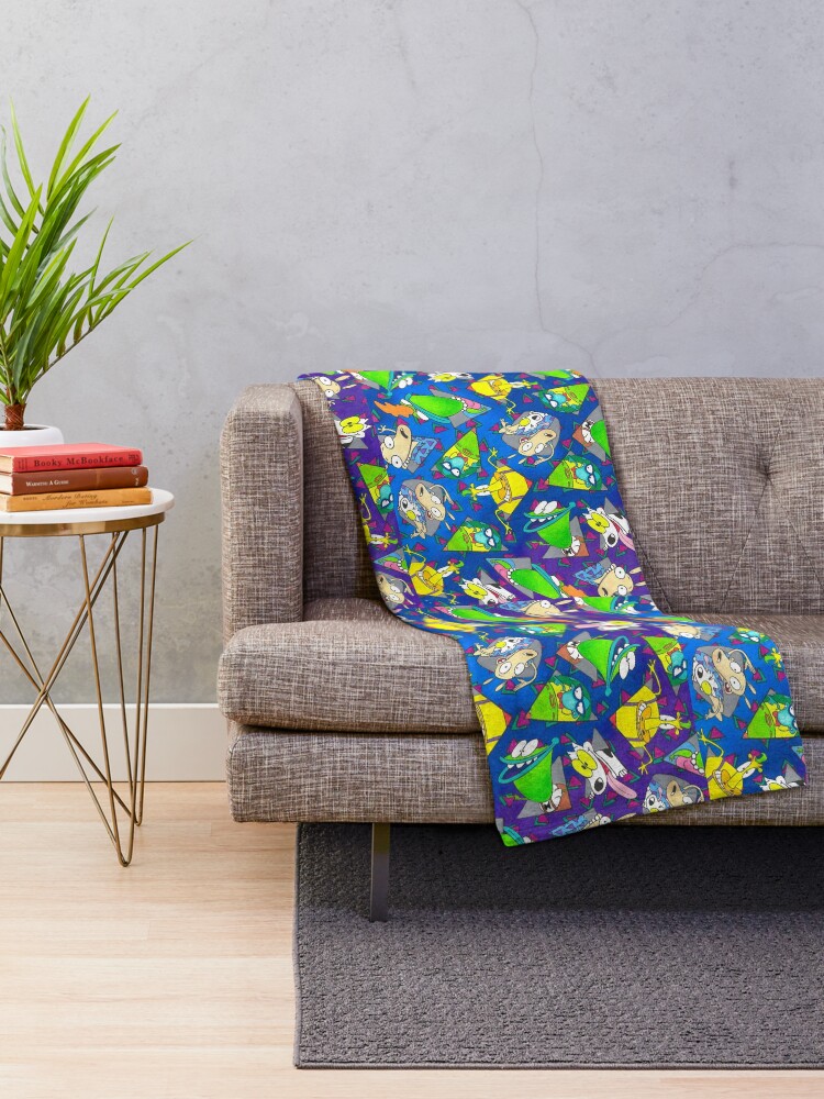 "Rocko's Modern Life Group Nickelodeon" Throw Blanket for Sale by ...