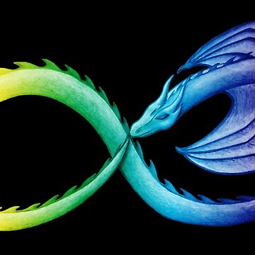 "Spectrum Infinity Dragon" Sticker for Sale by shaneisadragon | Redbubble