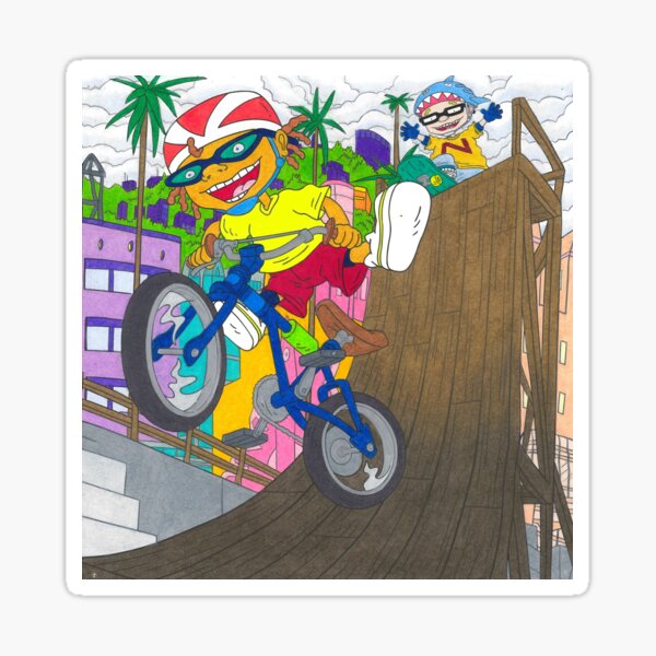 "Rocket Power Otto Rocket Nickelodeon" Sticker for Sale by AbbysRadArt ...