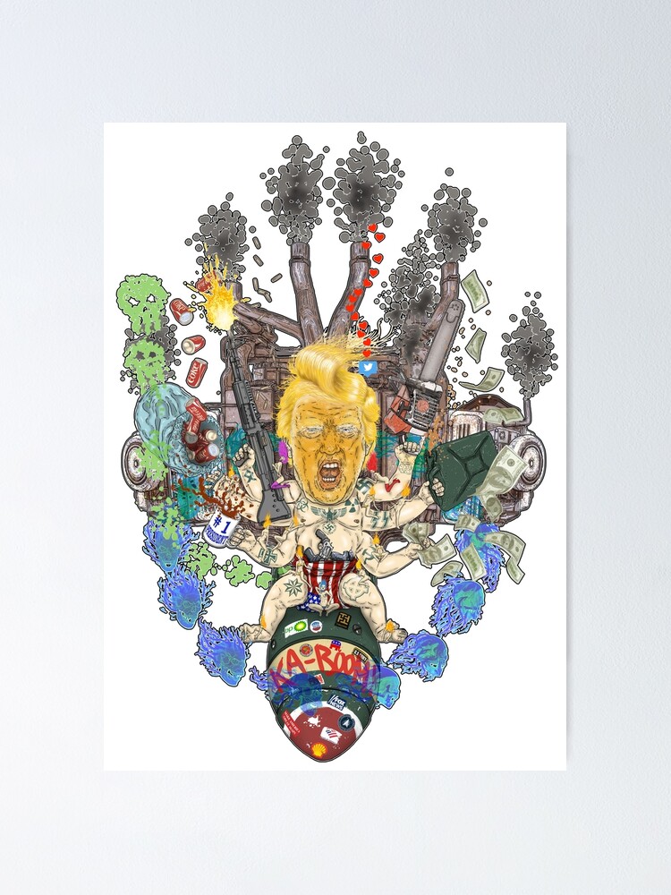 "Mega Trump" Poster by Kdogg86 | Redbubble