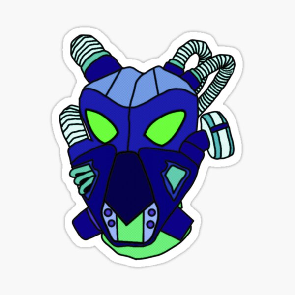 "Enclave helmet dark blue" Sticker for Sale by Tunnelsnakefool | Redbubble