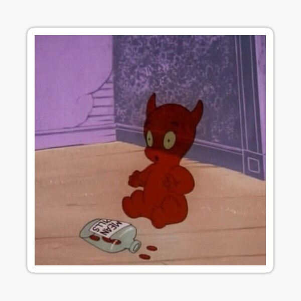 "Devil Cartoon" Sticker for Sale by zzoeleighh | Redbubble