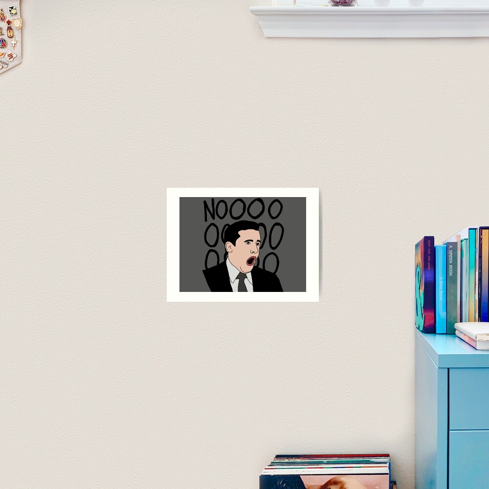 "Michael Scott nooooooo drawing" Art Print by calamity02 | Redbubble