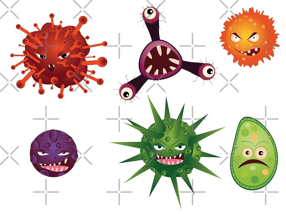 "Cartoon Viruses" by AnnArtshock | Redbubble