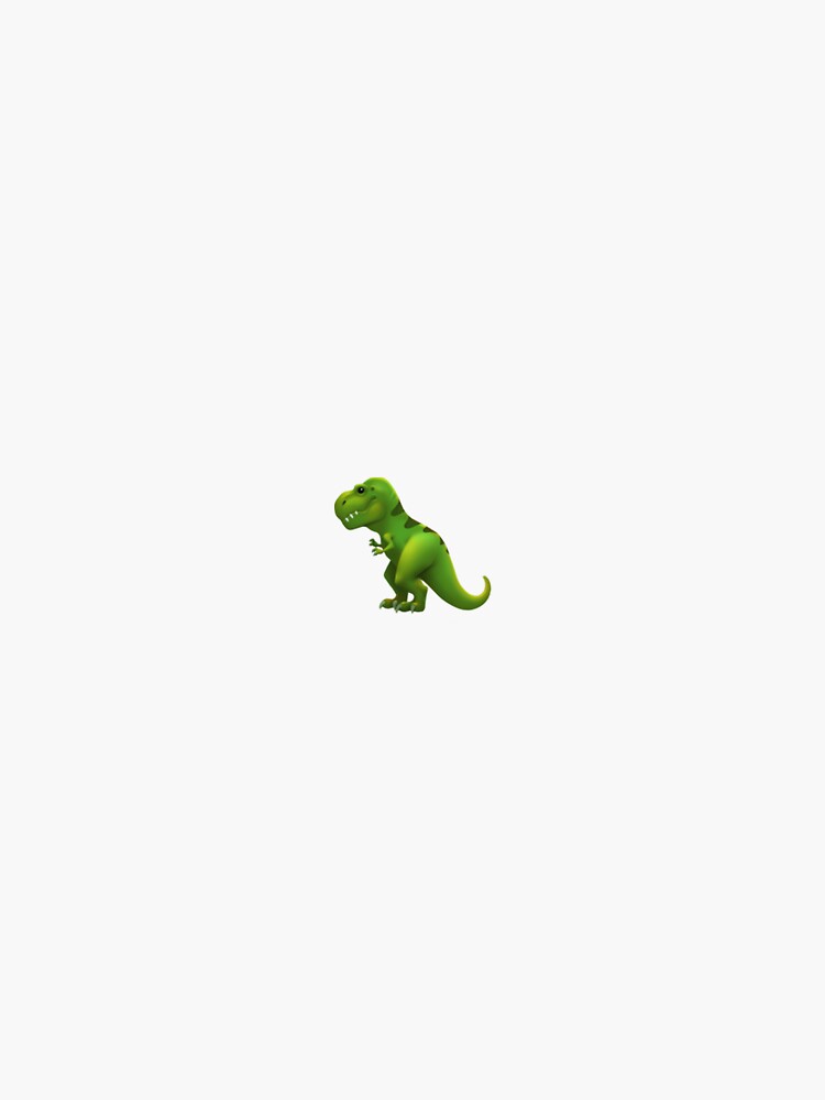 "T-Rex Emoji" Sticker for Sale by zzoeleighh | Redbubble