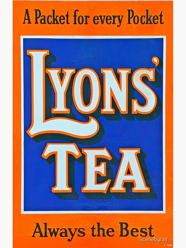 "Vintage Lyons Tea enamel advert sign" Art Print for Sale by ...