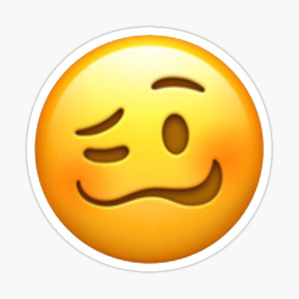 Pegatina for Sale con la obra «emoji mareado» de astridmillerr | Redbubble