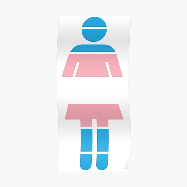 "Trans Woman design sticker" Poster for Sale by sledgehammer | Redbubble