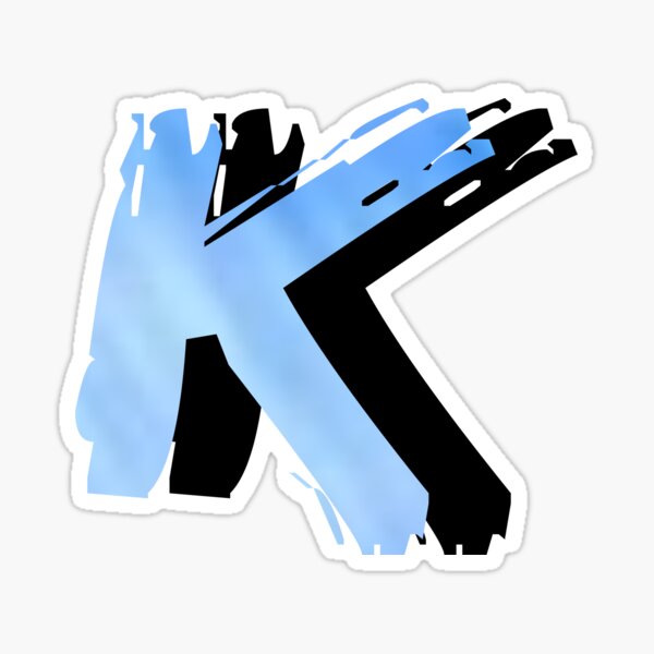 "k letter" Sticker for Sale by kannikavya | Redbubble