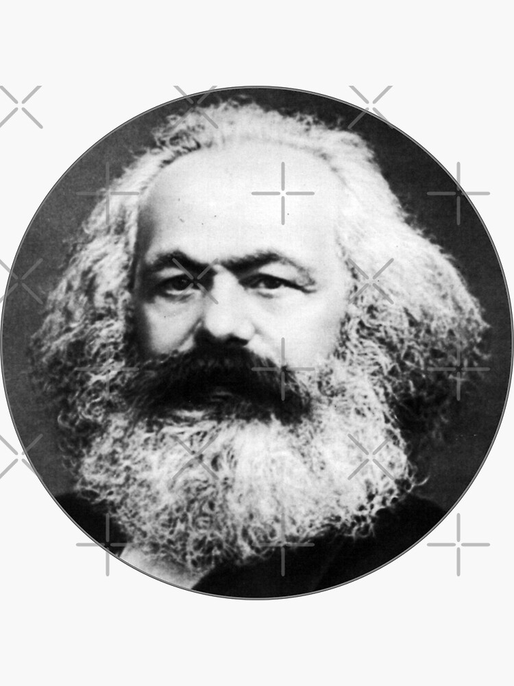 "Karl Marx" Sticker for Sale by BigTime | Redbubble