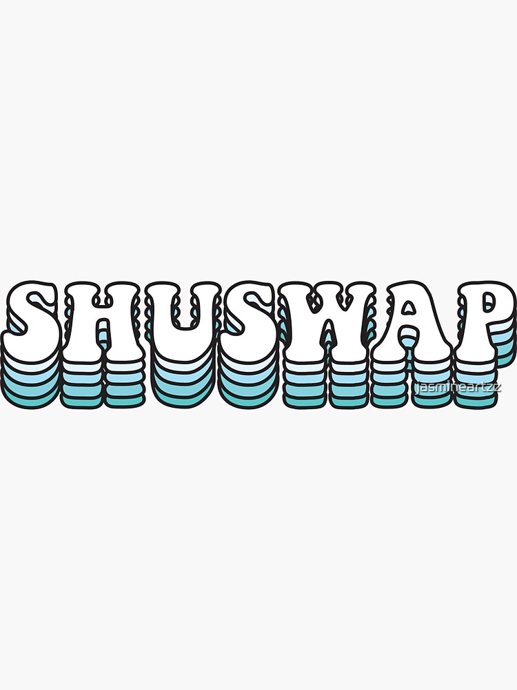 "Lake Shuswap" Sticker for Sale by zainabartz | Redbubble