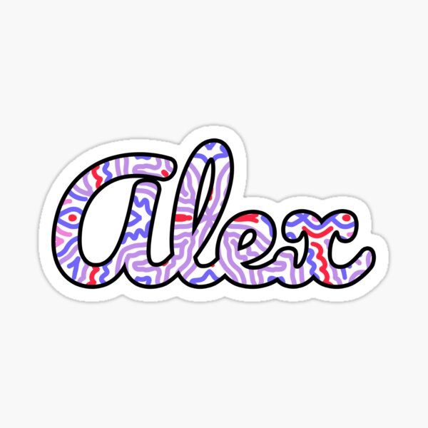 "Alex Handwritten Name" Sticker for Sale by inknames | Redbubble