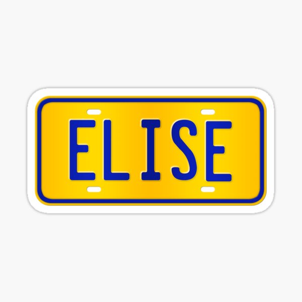 Elise Name Stickers | Redbubble