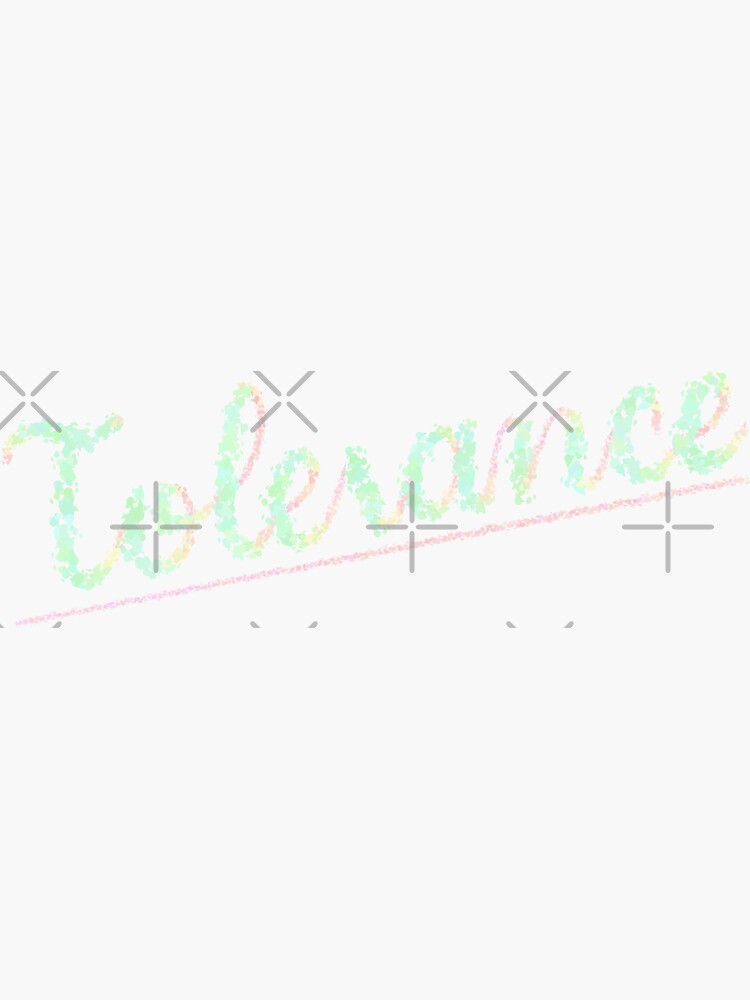 "Tolerance - Floral Ink Calligraphy Multicolour Lettering Motivational ...