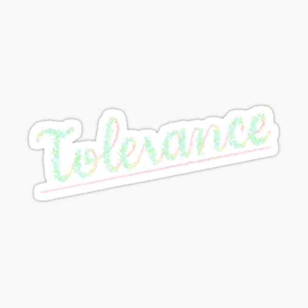 "Tolerance - Floral Ink Calligraphy Multicolour Lettering Motivational ...