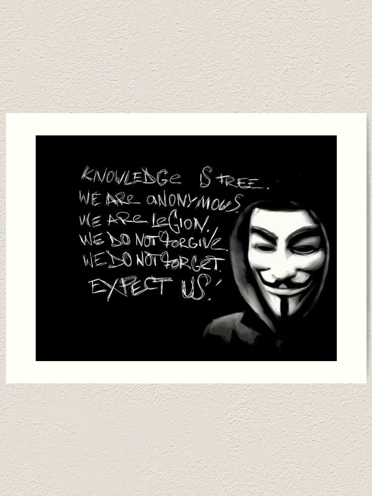 "Anonymous" Art Print for Sale by Blubb | Redbubble