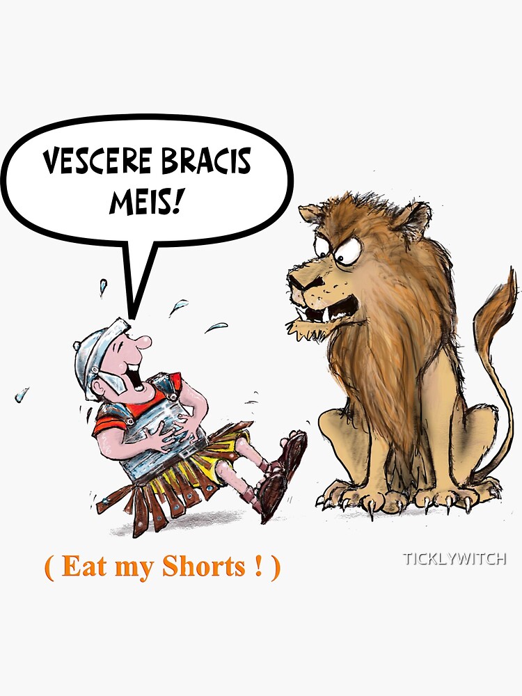 "Eat my SHORTS! " Sticker for Sale by TICKLYWITCH | Redbubble