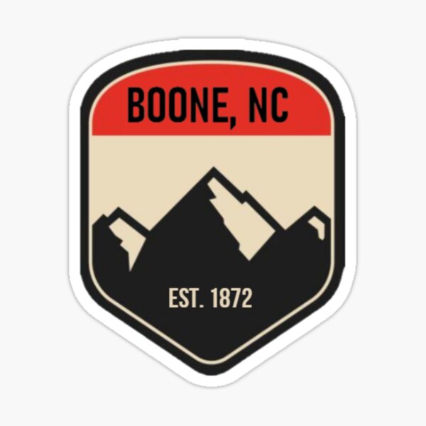 "Boone, NC" Sticker for Sale by jn456 | Redbubble