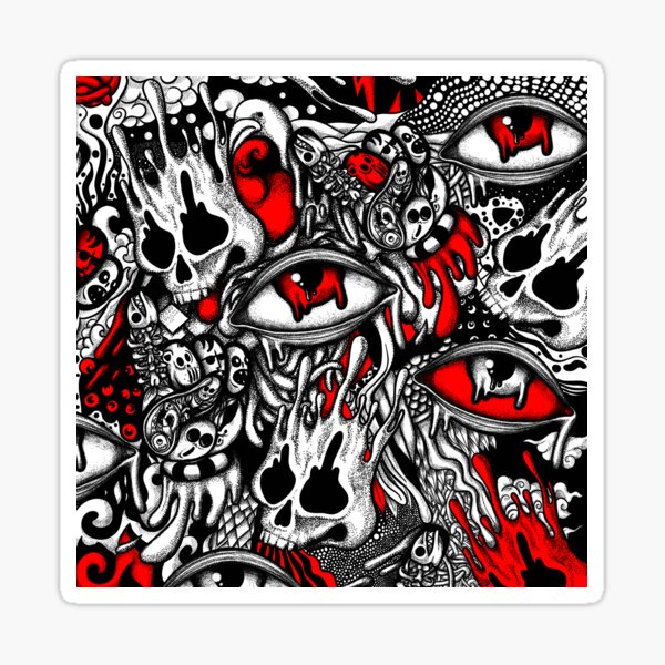 "Melting" Sticker by fakeface | Redbubble