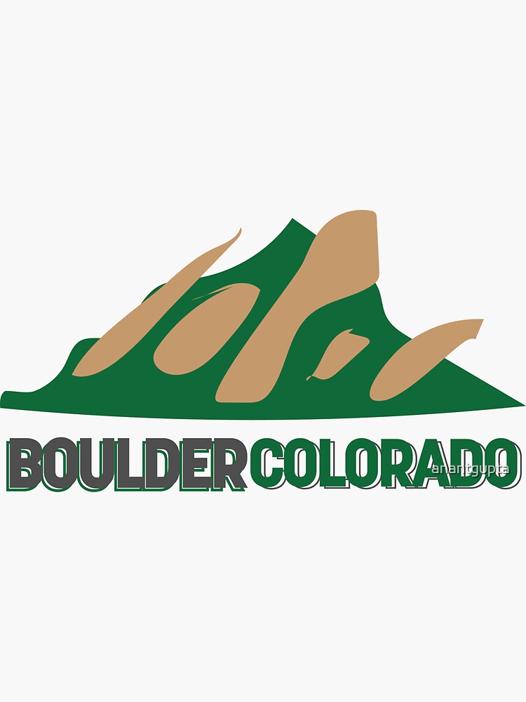 "The Boulder Flatirons! " Sticker by anantgupta | Redbubble