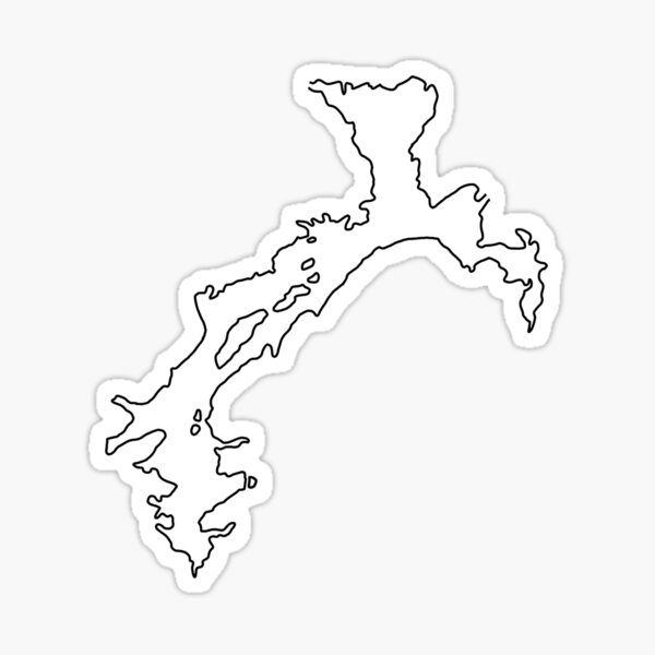 "Tupper Lake" Sticker for Sale by mappsart | Redbubble