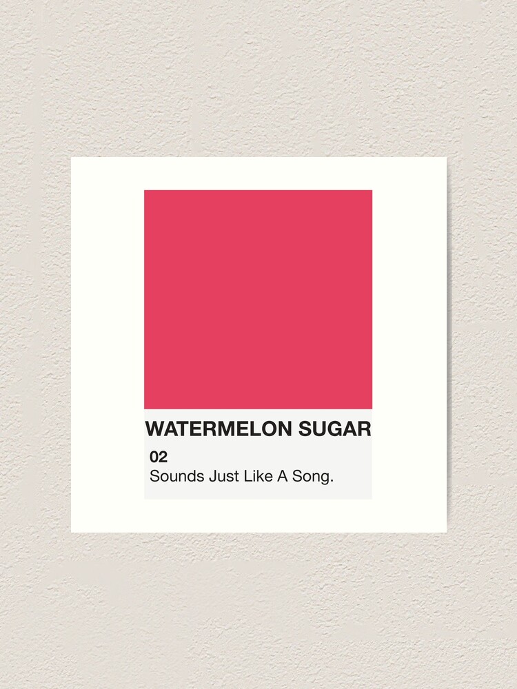 "Watermelon Sugar Pantone Harry Styles" Art Print by zainabartz | Redbubble