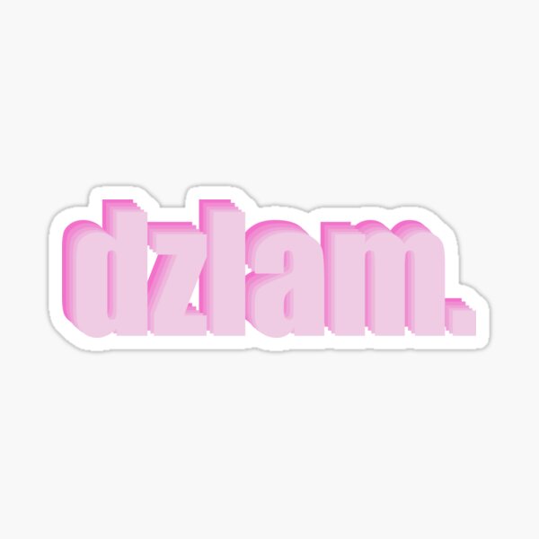 "DZ Dzlam Layered" Sticker for Sale by jennaisleib | Redbubble