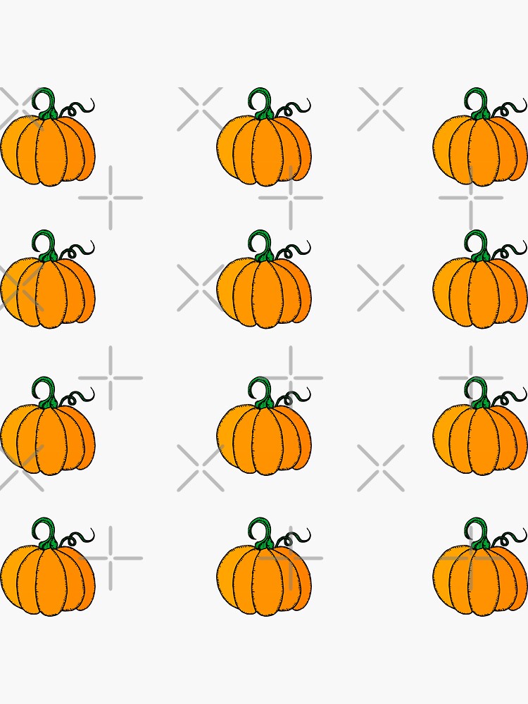 "Cute pumpkins mini set" Sticker for Sale by OkihanaShop | Redbubble
