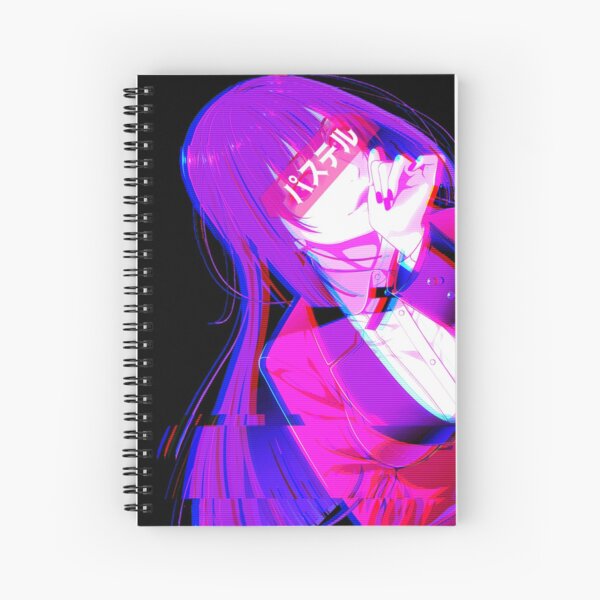 ""NEON BARNEY" - Aesthetic Cyberpunk Kakegurui Design" Spiral Notebook ...